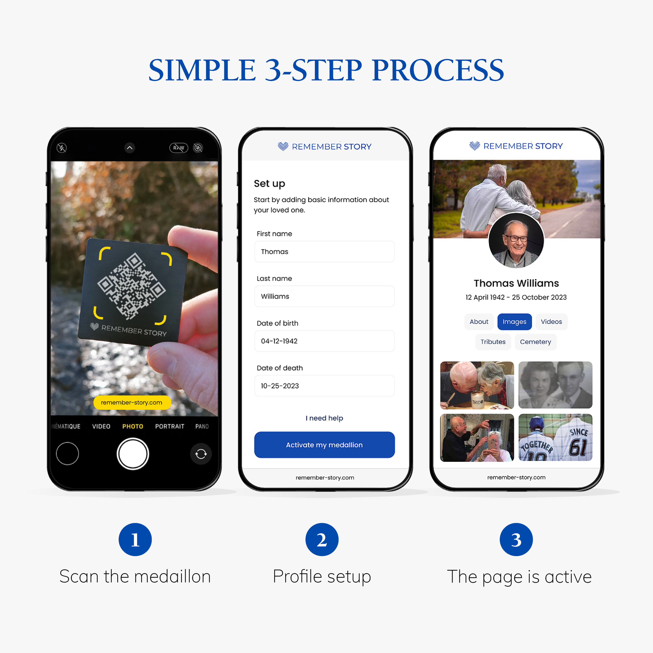 Remember Story® - QR Code for Headstones - The Original