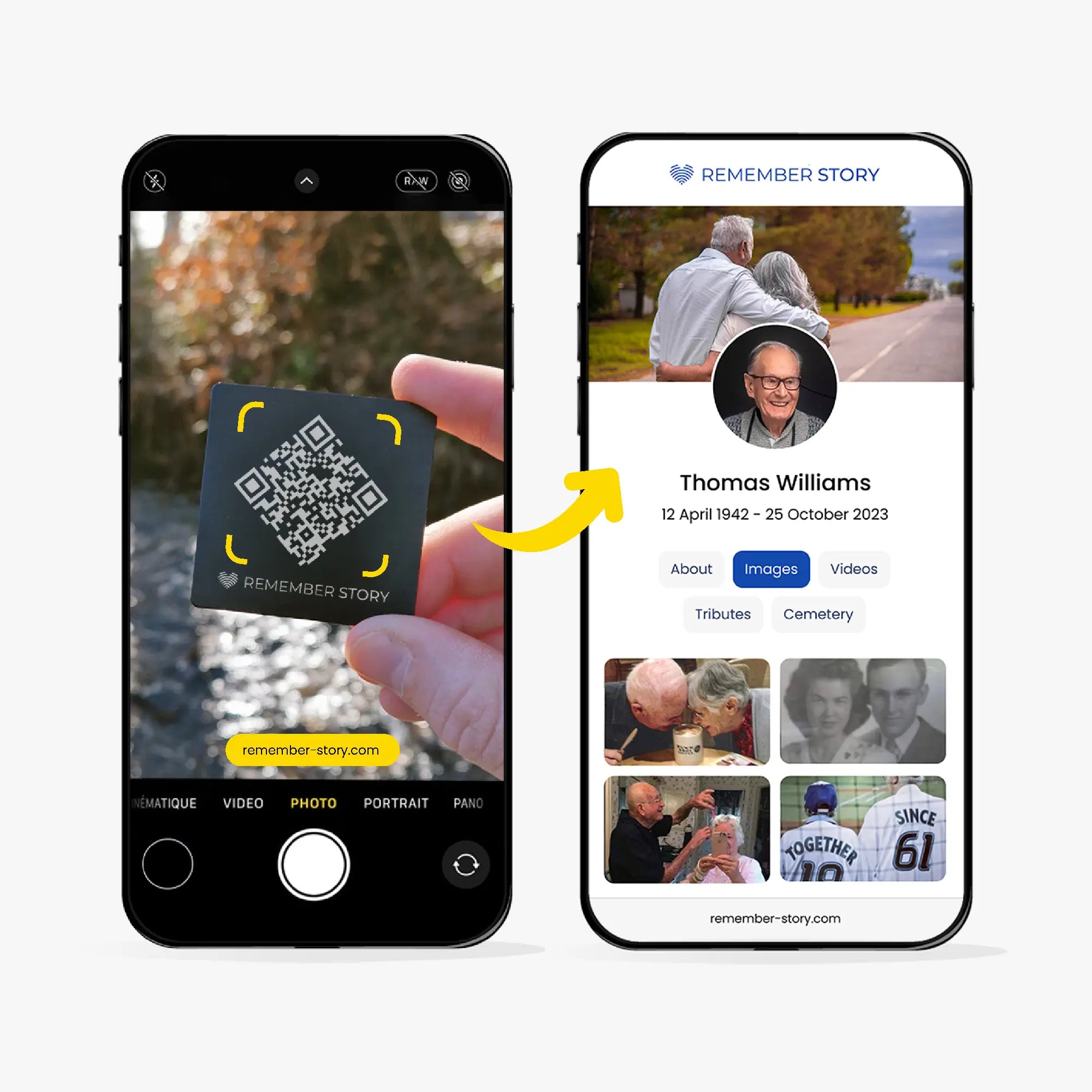 Remember Story® - QR Code for Headstones - The Original