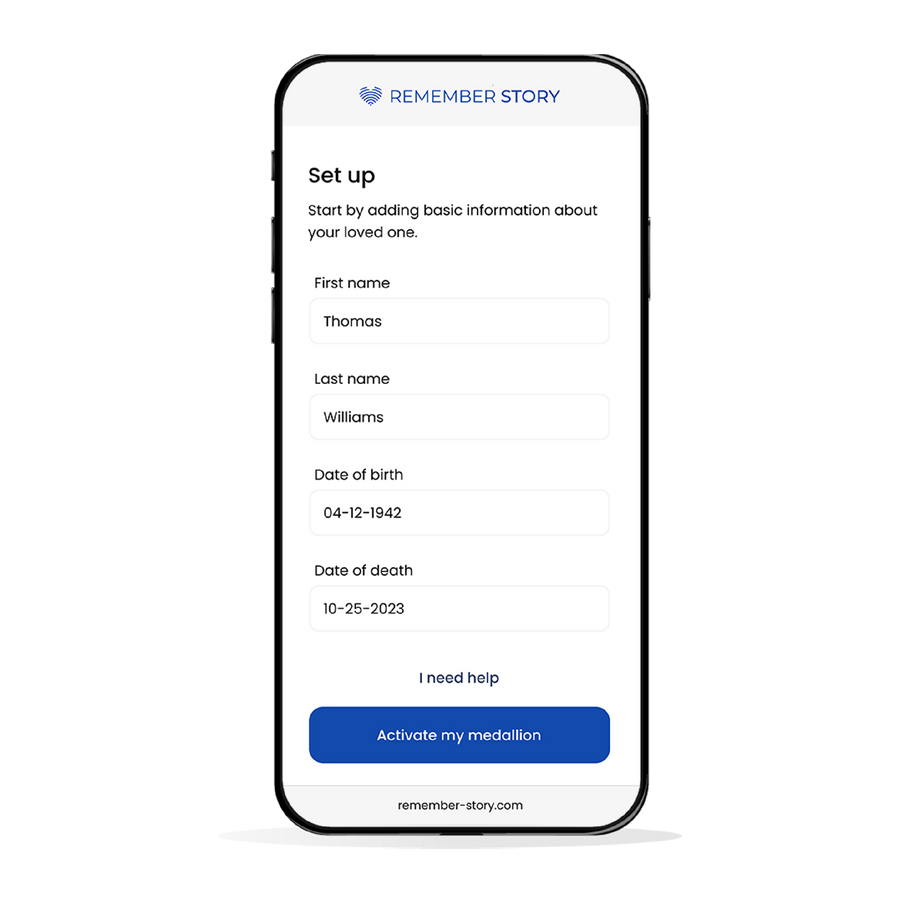 Remember Story : QR Code for headstone